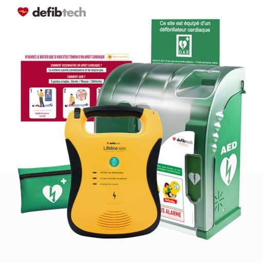 Pack défibrillateur DEA intérieur Lifeline | Defibtech